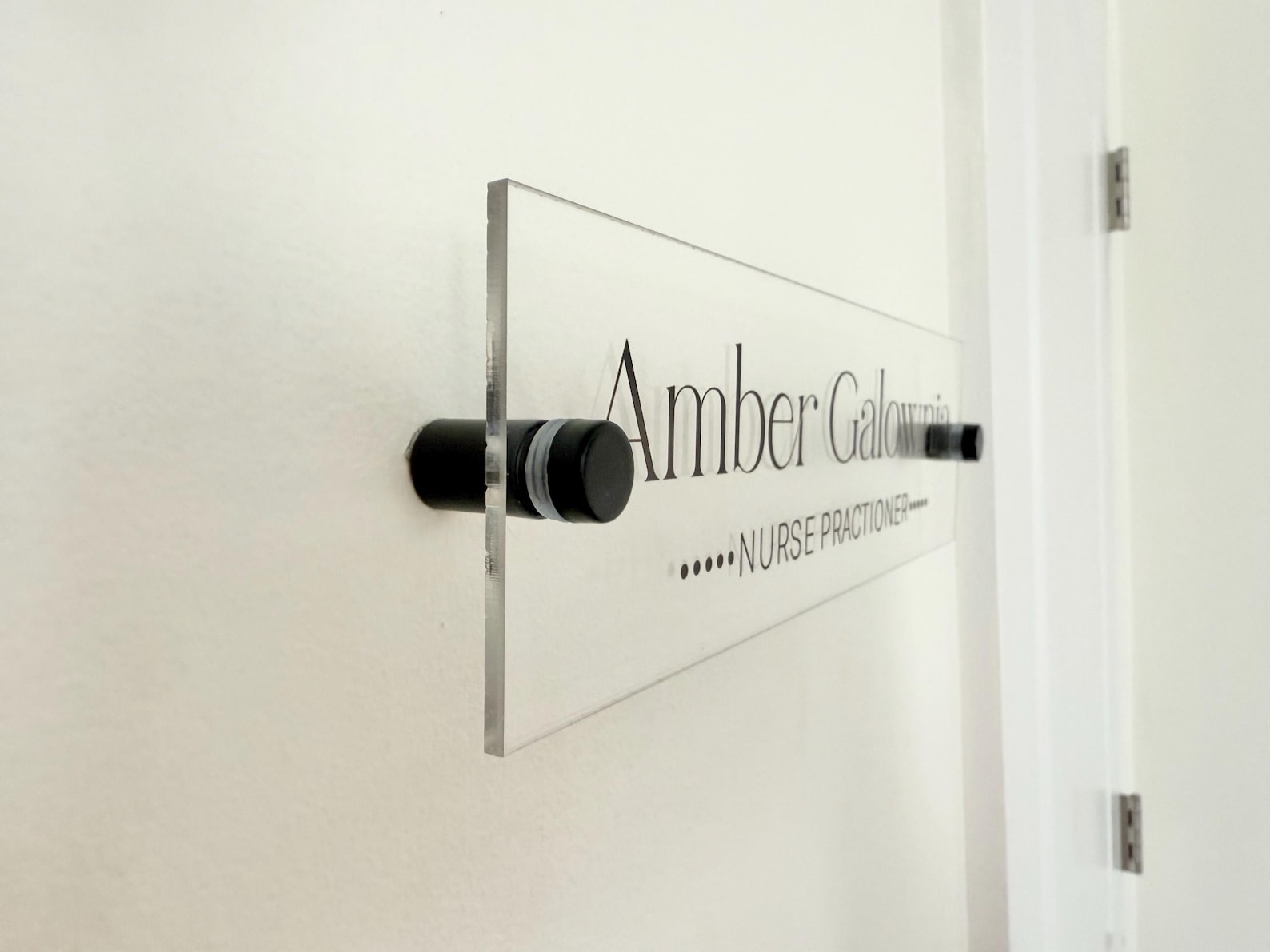 Custom Office Door Name Plate | Office Name Plaque | Wall Plates | Name ...
