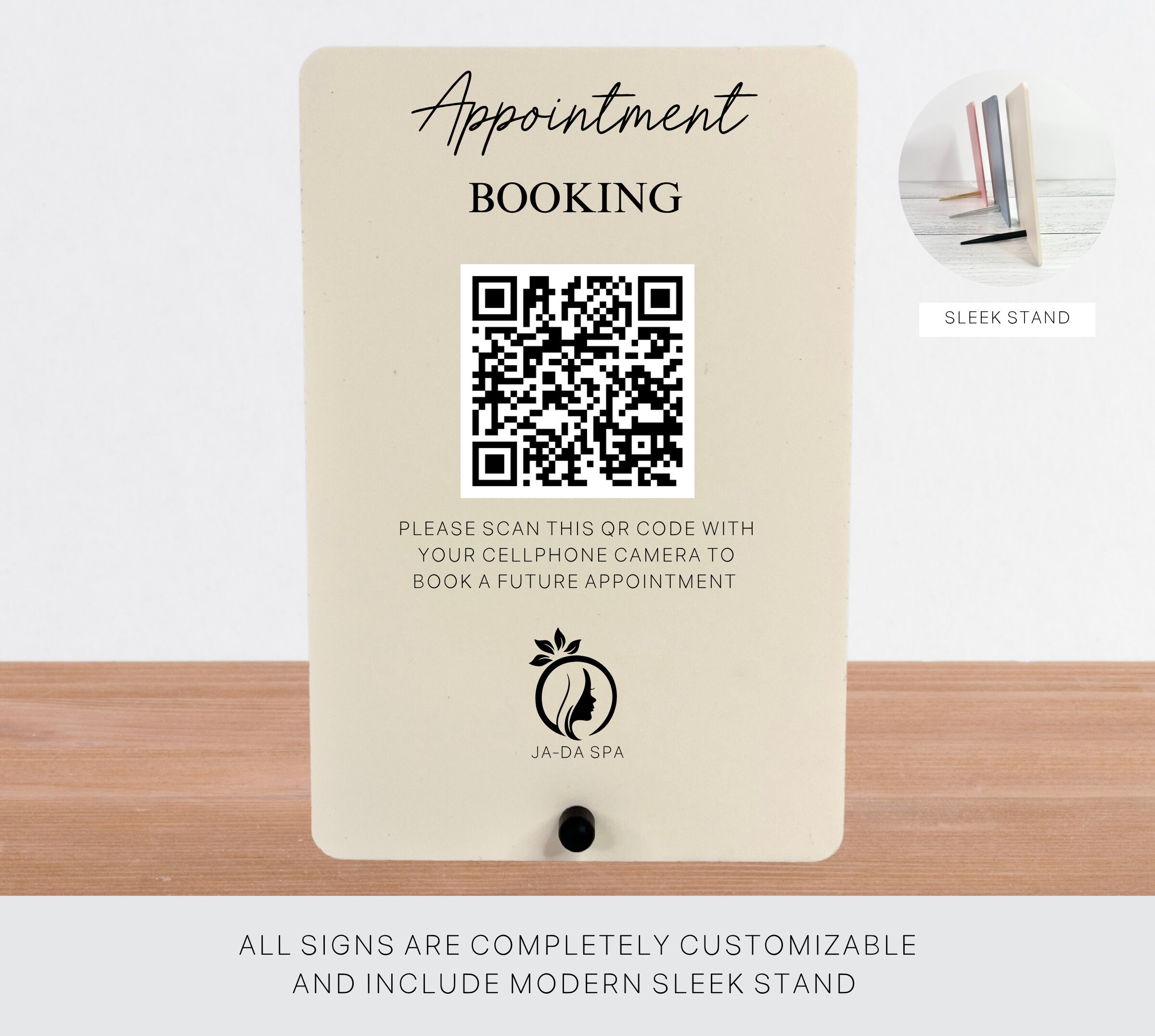 Custom QR Code Sign Scan to Pay Sign Website Sign Social Media Sign ...