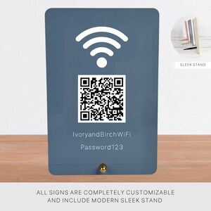 Custom QR Code Sign Scan to Pay Sign Website Sign Social Media Sign ...
