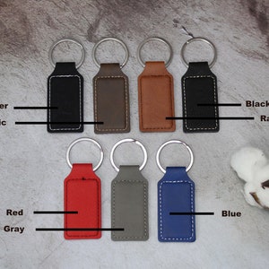 Personalized Leather Keychain Bottle Opener, Customizable Groomsmen ...