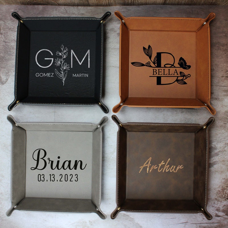 Leather Organizing Tray - Etsy