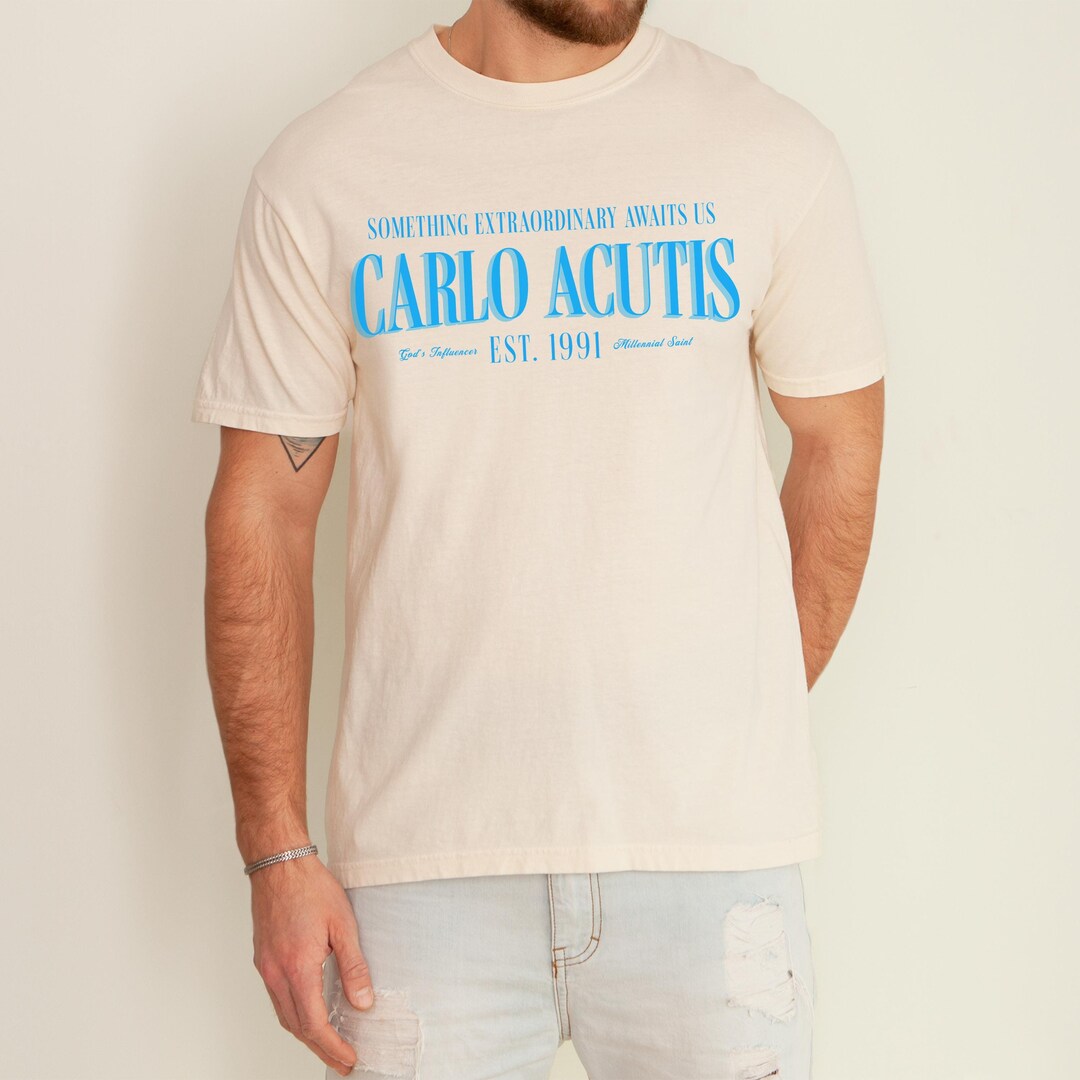 Men's Catholic Shirt Carlo Acutis Shirt Saint Shirt Catholic Saint ...