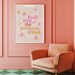 Christian Printed Poster Decor 'goodness of God' Poster Pink and Orange ...