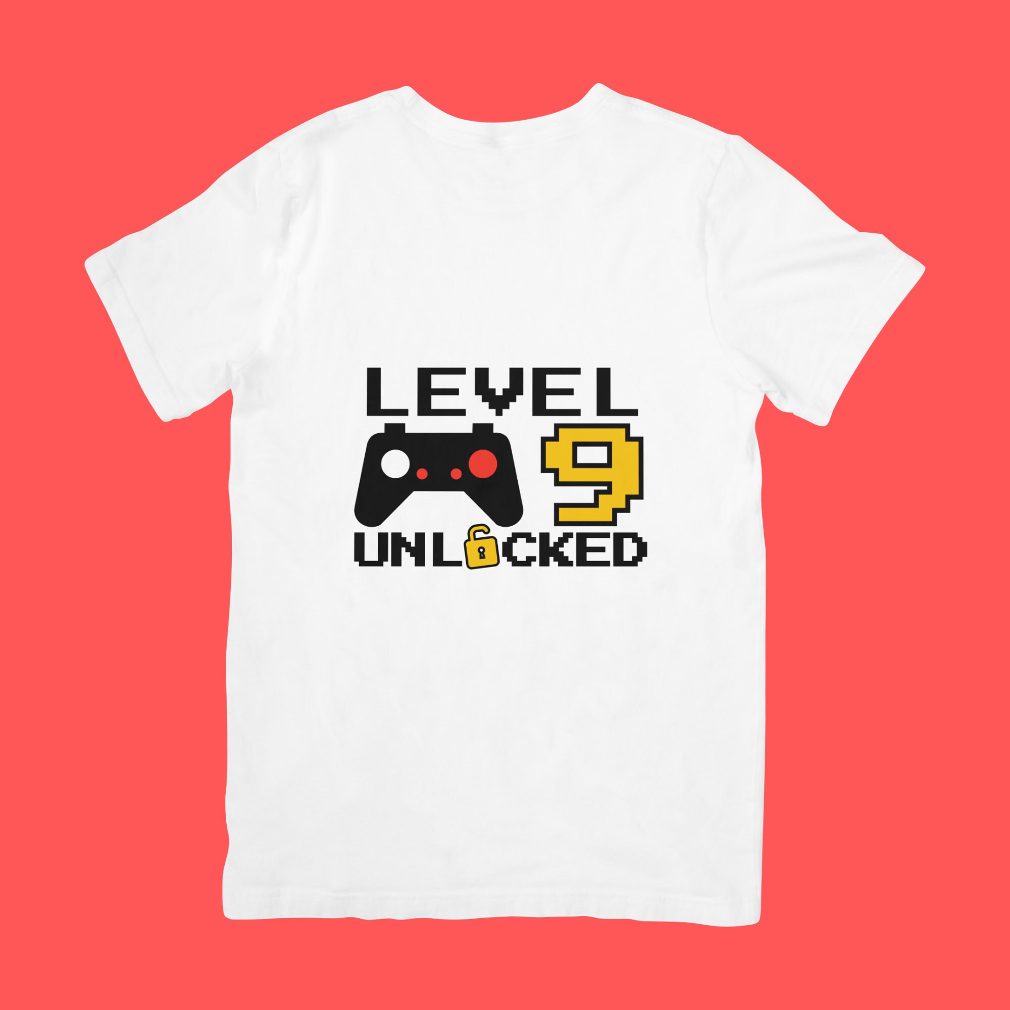 Gamer Age 9 Svg, Gamer Birthday Design, Level 9 Unlocked, Age 9, SVG ...