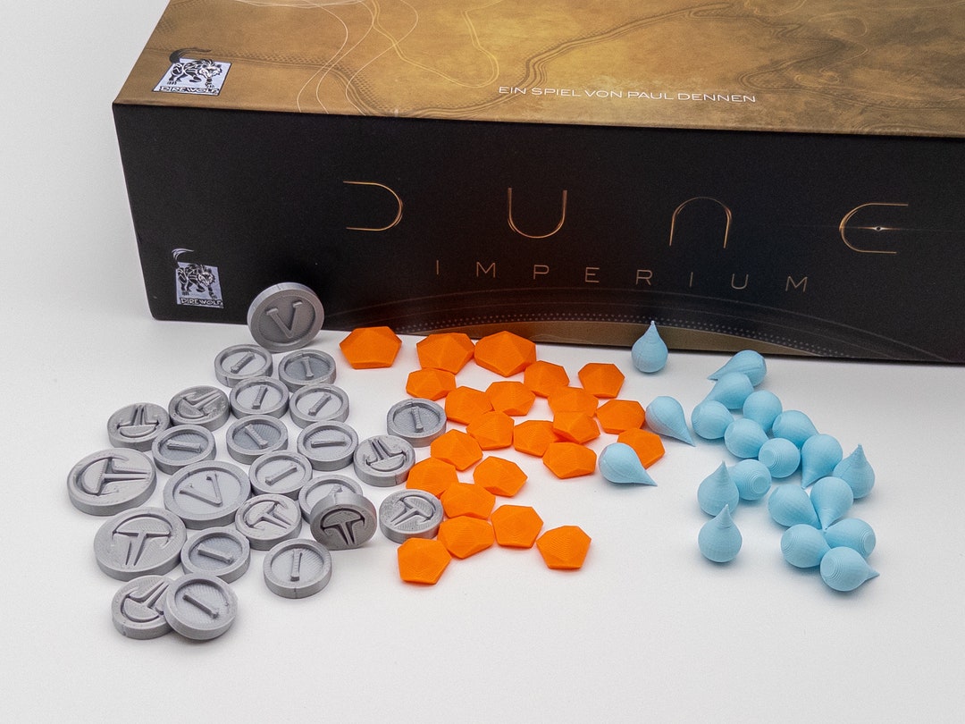 Dune Imperium Game Upgrade - 3D Resource Tokens - Spice, Water and ...