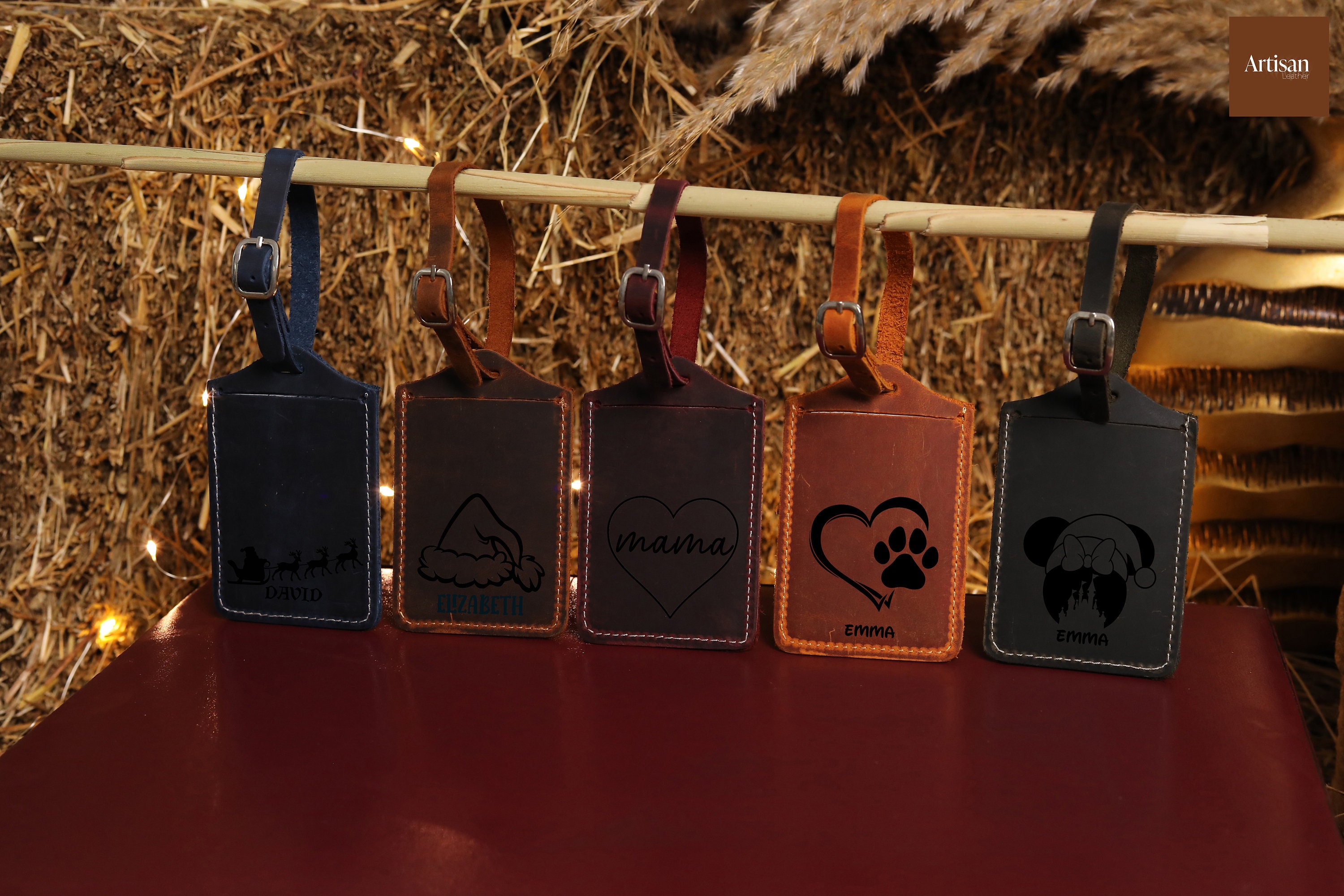 Personalized Leather Luggage Tags , Leather Luggage Tags, Luggage Tags ...