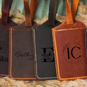 Personalized Leather Luggage Tags , Leather Luggage Tags, Luggage Tags ...