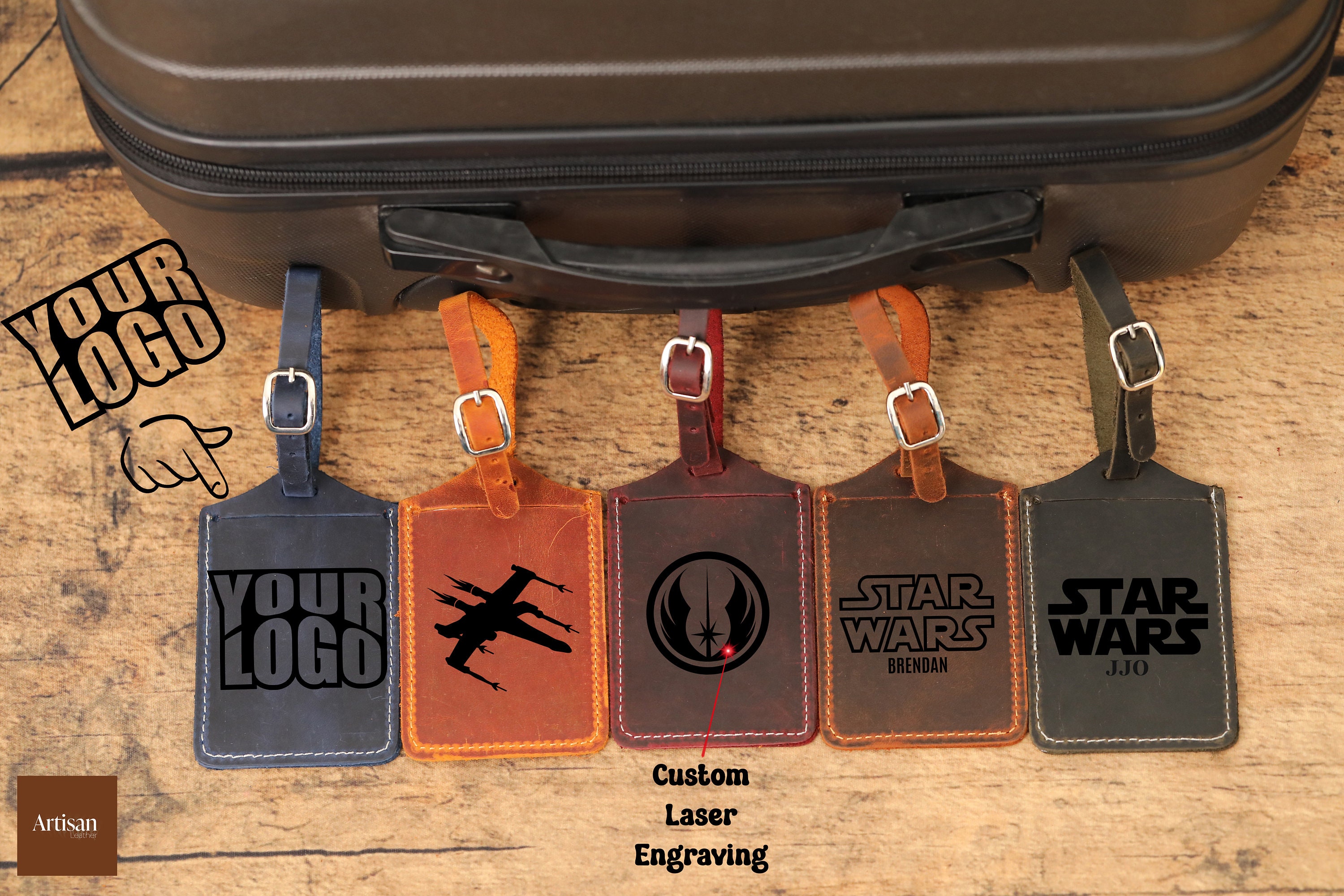Personalized Leather Luggage Tags , Leather Luggage Tags, Luggage Tags ...