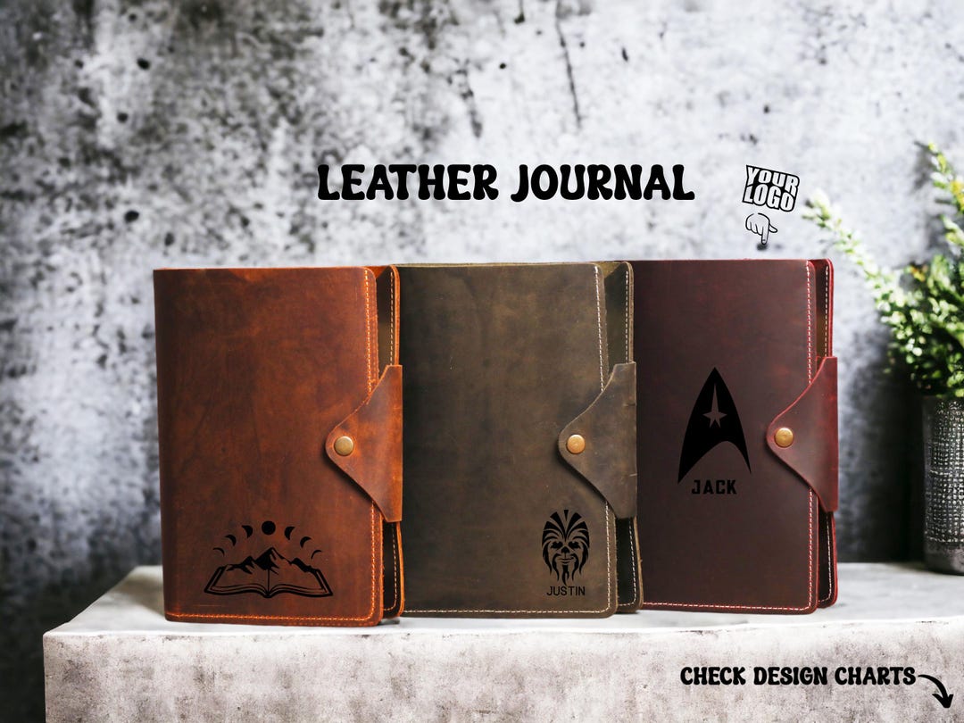 Personalized Leather Journal, Custom Leather Journal, Personalized ...
