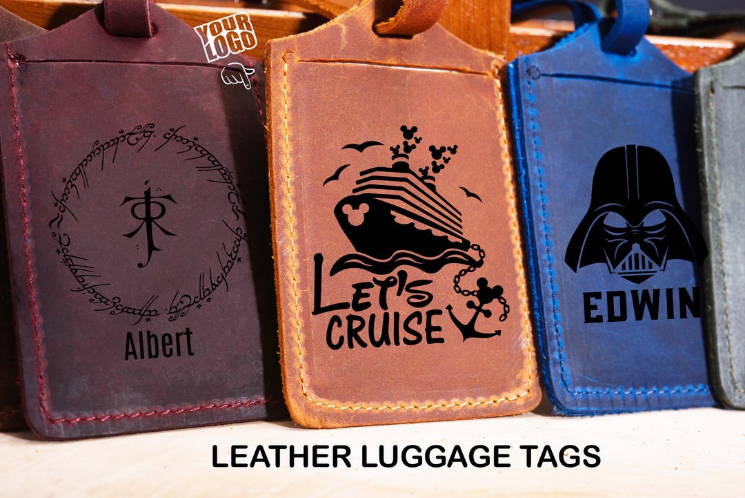 Personalized Leather Luggage Tags, Luggage Tag Video Game, Luggage Tags Leather Personalized ...