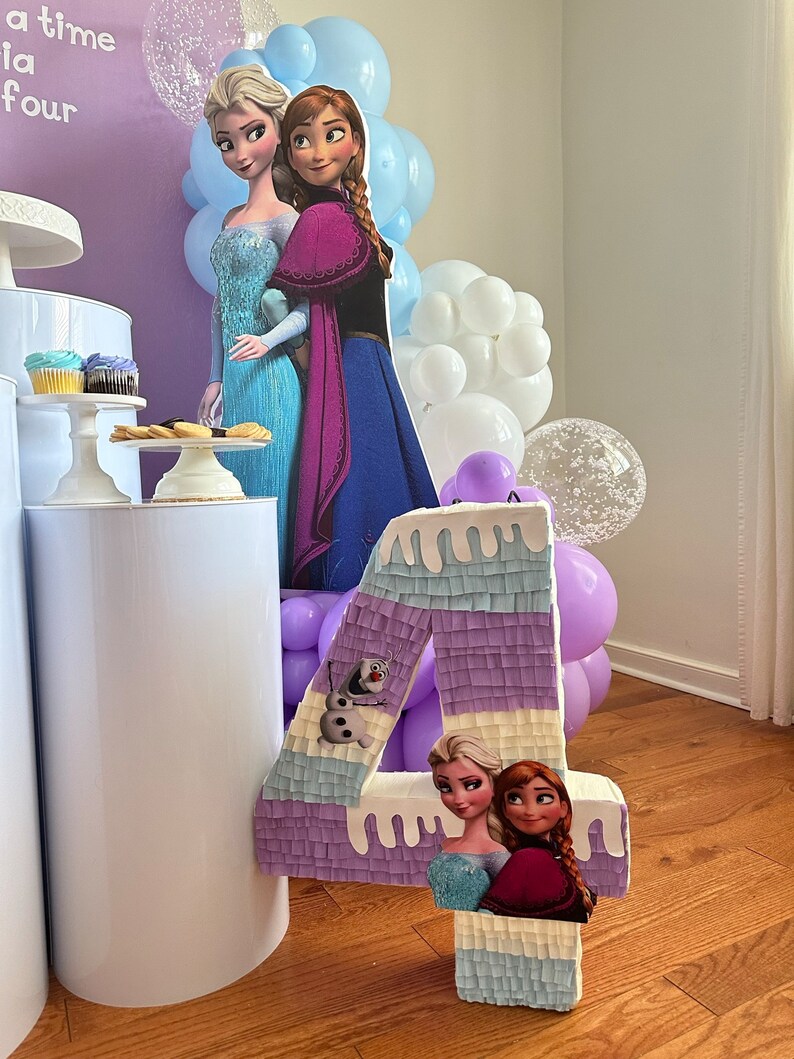 Frozen Themed Number Piñata available Numbers 1-9 - Etsy