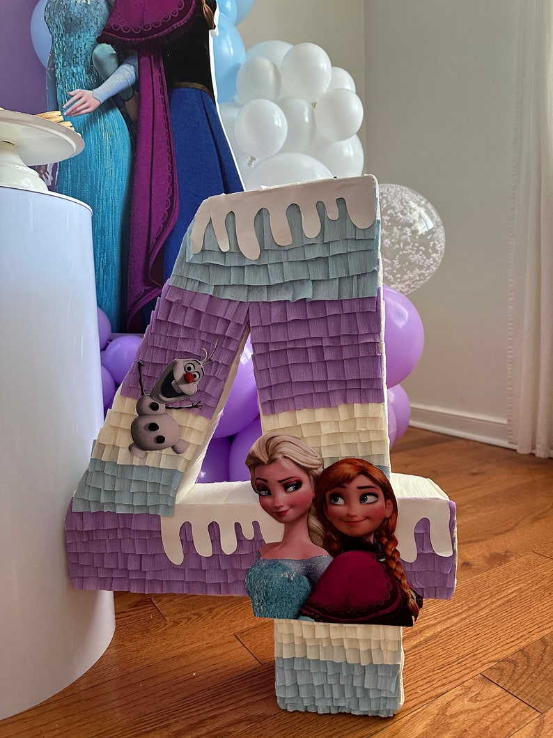 Frozen Themed Number Piñata available Numbers 1-9 - Etsy