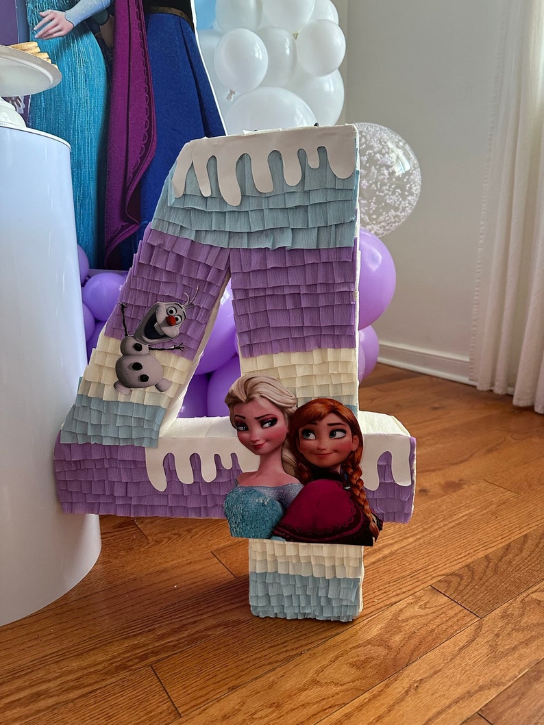 Frozen Themed Number Piñata available Numbers 1-9 - Etsy