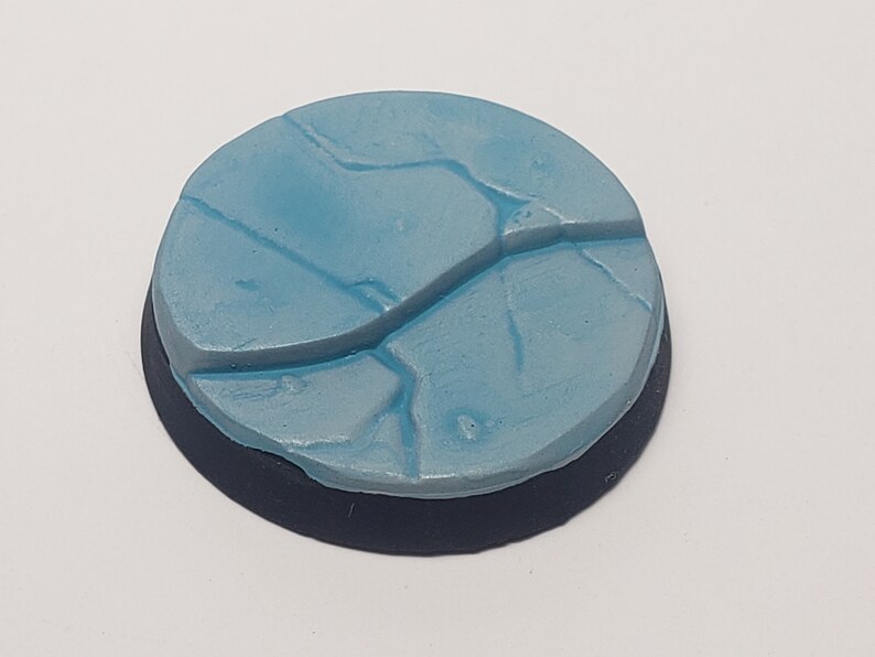 Frozen Ice Bases Miniature War Games Round and Oval - Etsy