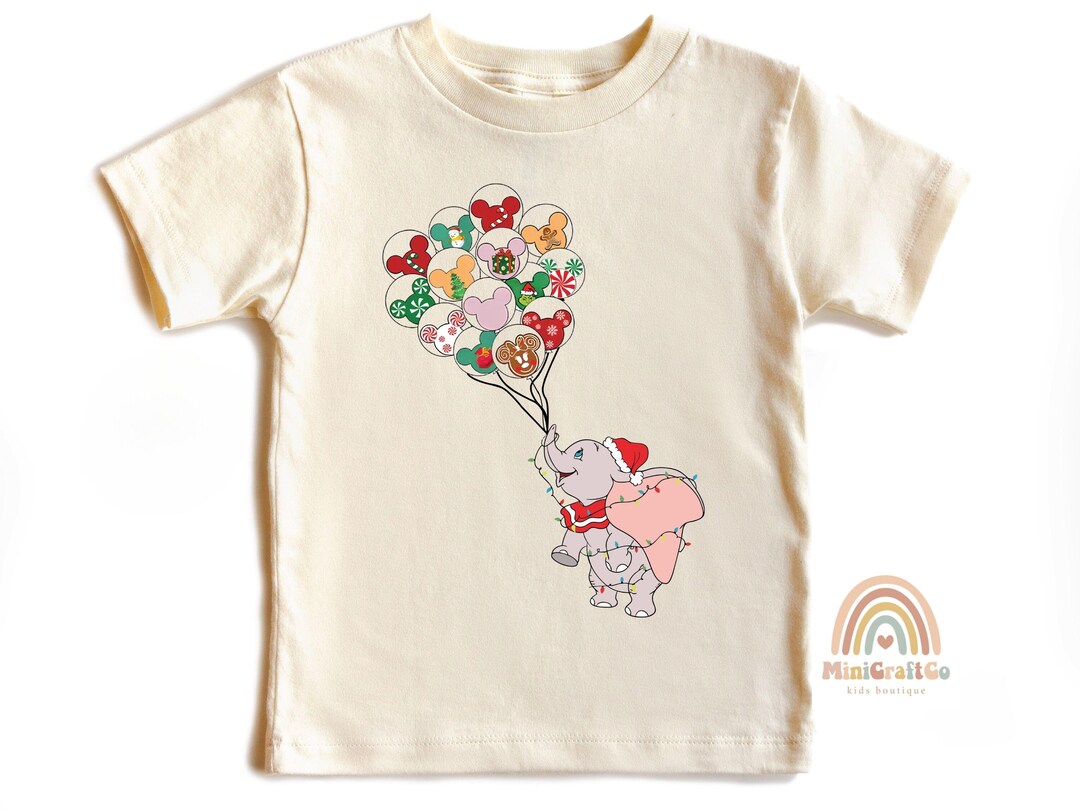Disney Dumbo Balloon Christmas Lights Kids Shirt Gift, Cute Dumbo ...