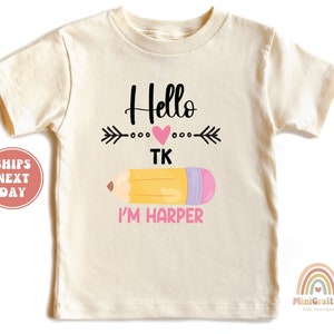 Back to School Custom Kids Shirt, Personalized Back-to-school Gift ...
