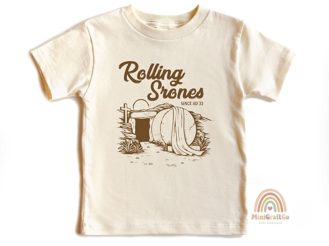 Rolled Back the Stone Christian Kids Shirt, Religious Toddler Gifts ...