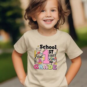 First Grade School Shirt, Perfect Back to School Gift for First Graders ...
