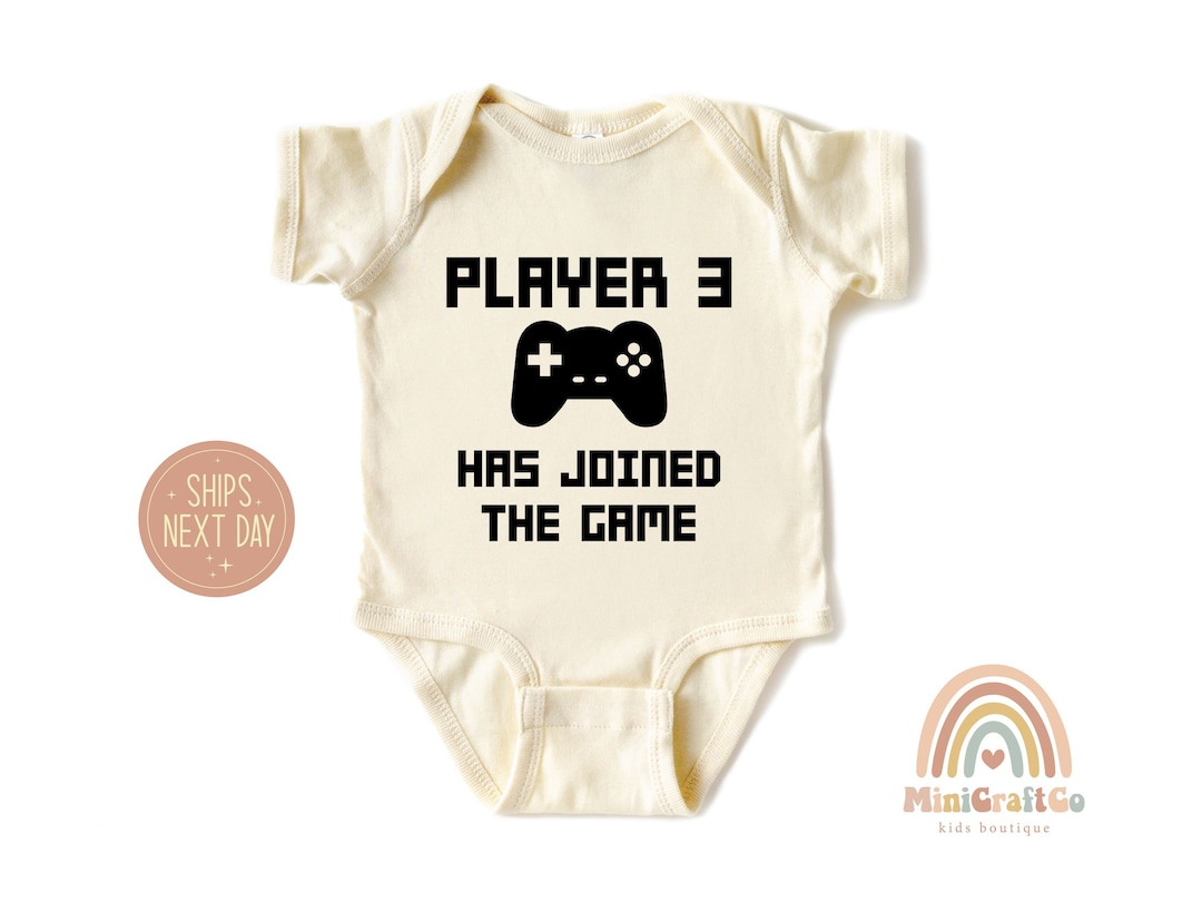 Newborn Gift - Player 3 Has Joined the Game Baby Onesie®, Computer ...