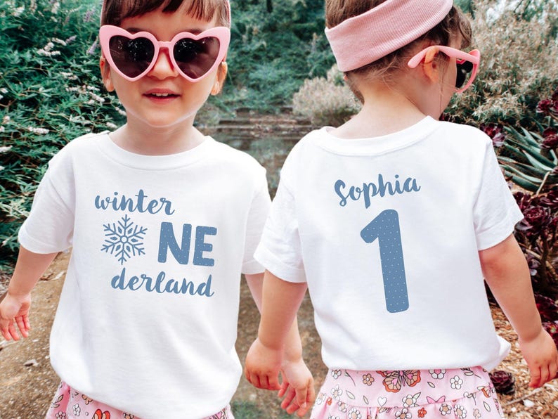 Personalized Winter Onederland Baby Onesie, Snowflake 1st Birthday ...