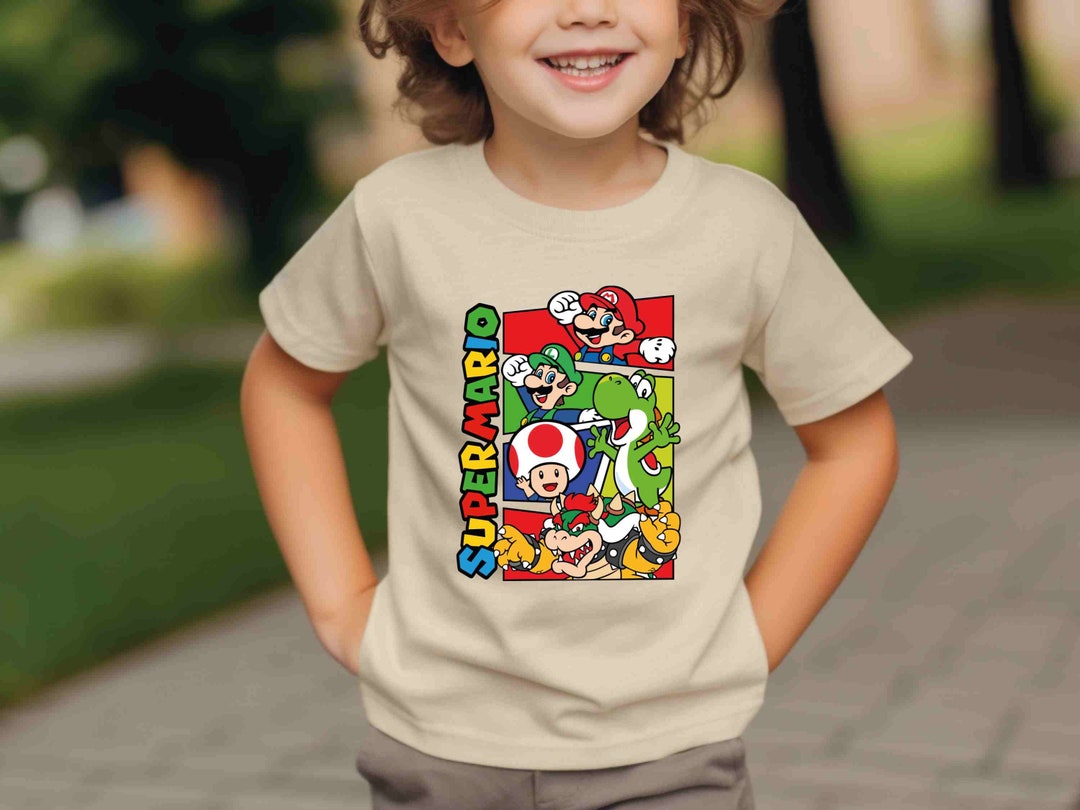 Kids Super Mario Shirt, Super Mario Birthday Shirt, Mario Youth ...