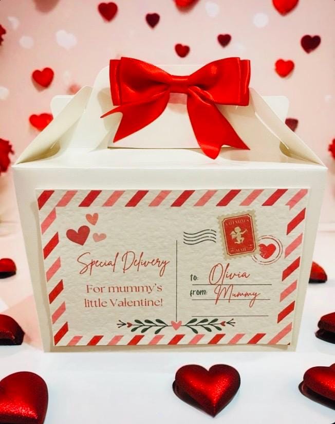 Personalised Valentines Gift Box, Love Mail Happy Valentines Day ...