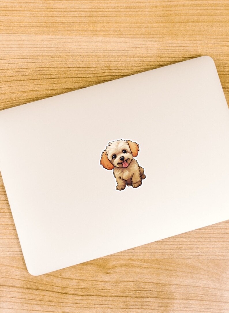 Maltipoo Vinyl Sticker High Quality Waterproof Tear Proof Cute Dog ...