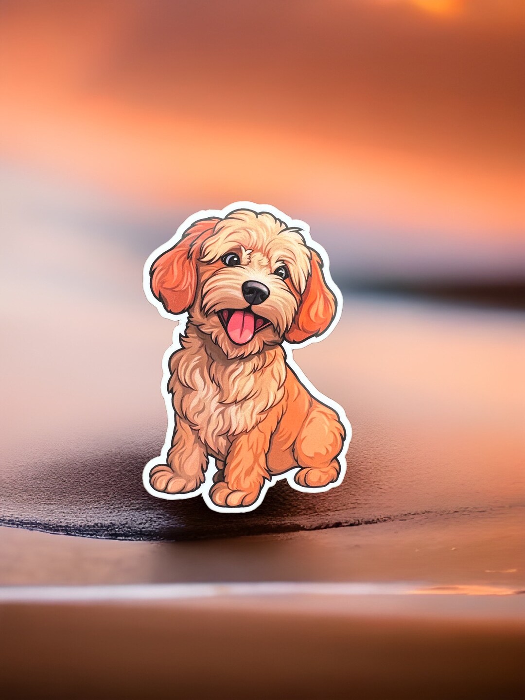 Labradoodle Vinyl Sticker | High Quality | Waterproof | Tear Proof ...