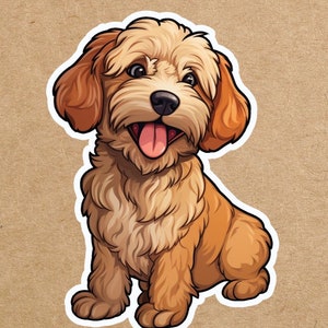 Labradoodle Vinyl Sticker | High Quality | Waterproof | Tear Proof ...