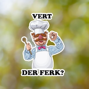 Vert Der Ferk Meme Sticker Waterproof, Vinyl Decal, for Laptop Car ...