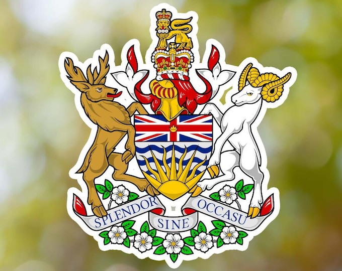British Columbia, Canada Stickers 4 Weatherproof and Durable. Great for ...