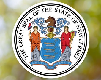 New Jersey NJ State Outline Vinyl Decal Sticker - Etsy