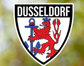 Dusseldorf Sticker Flag for Laptop Book Fridge Guitar Motorcycle Helmet ...