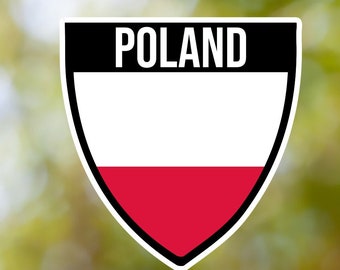 Polska Poland Sticker Coat of Arms for Laptop Book Fridge Guitar ...