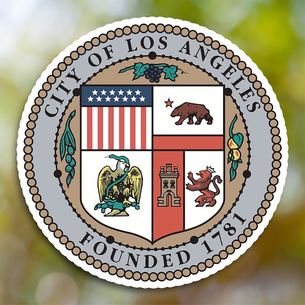 Los Angeles Sticker - Etsy