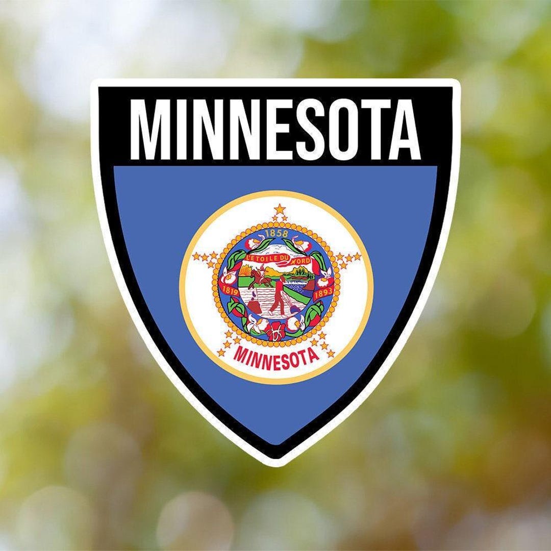 Minnesota Sticker Shield Waterproof for Laptop, Car, Book, Water Bottle ...