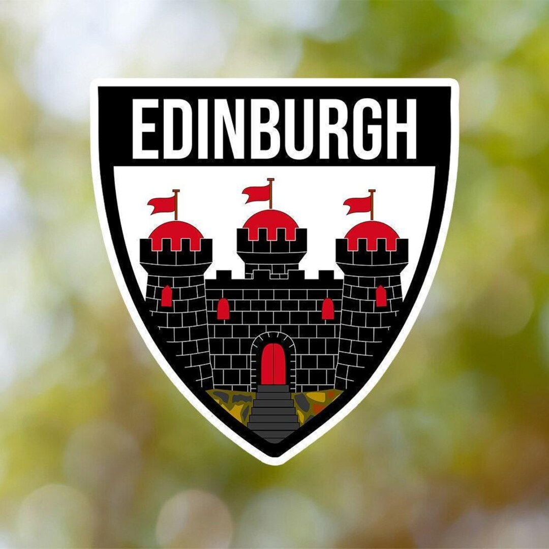 Edinburgh Sticker Shield Waterproof for Laptop, Car, Book, Water Bottle ...
