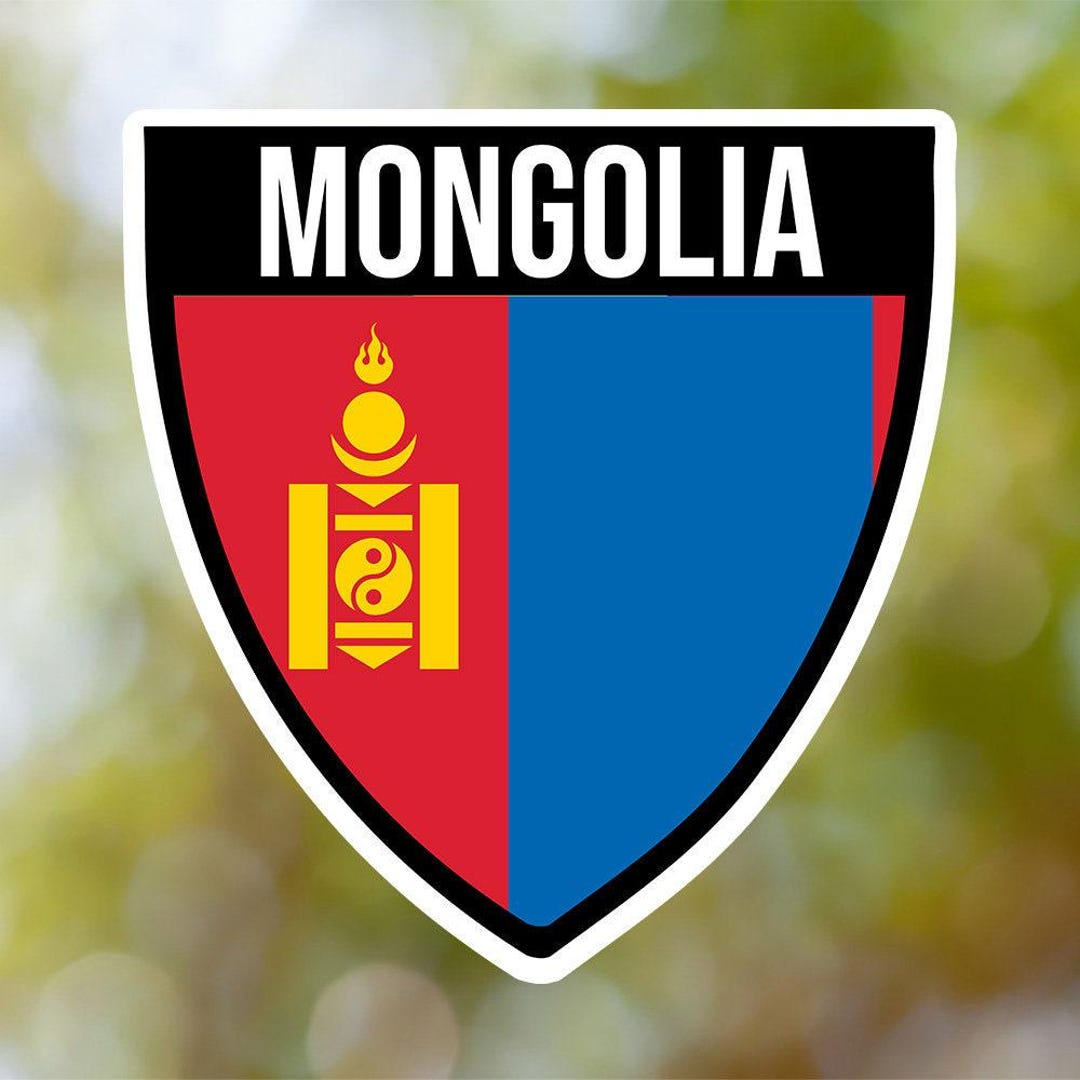 Mongolia Sticker Shield Waterproof for Laptop, Car, Book, Water Bottle ...