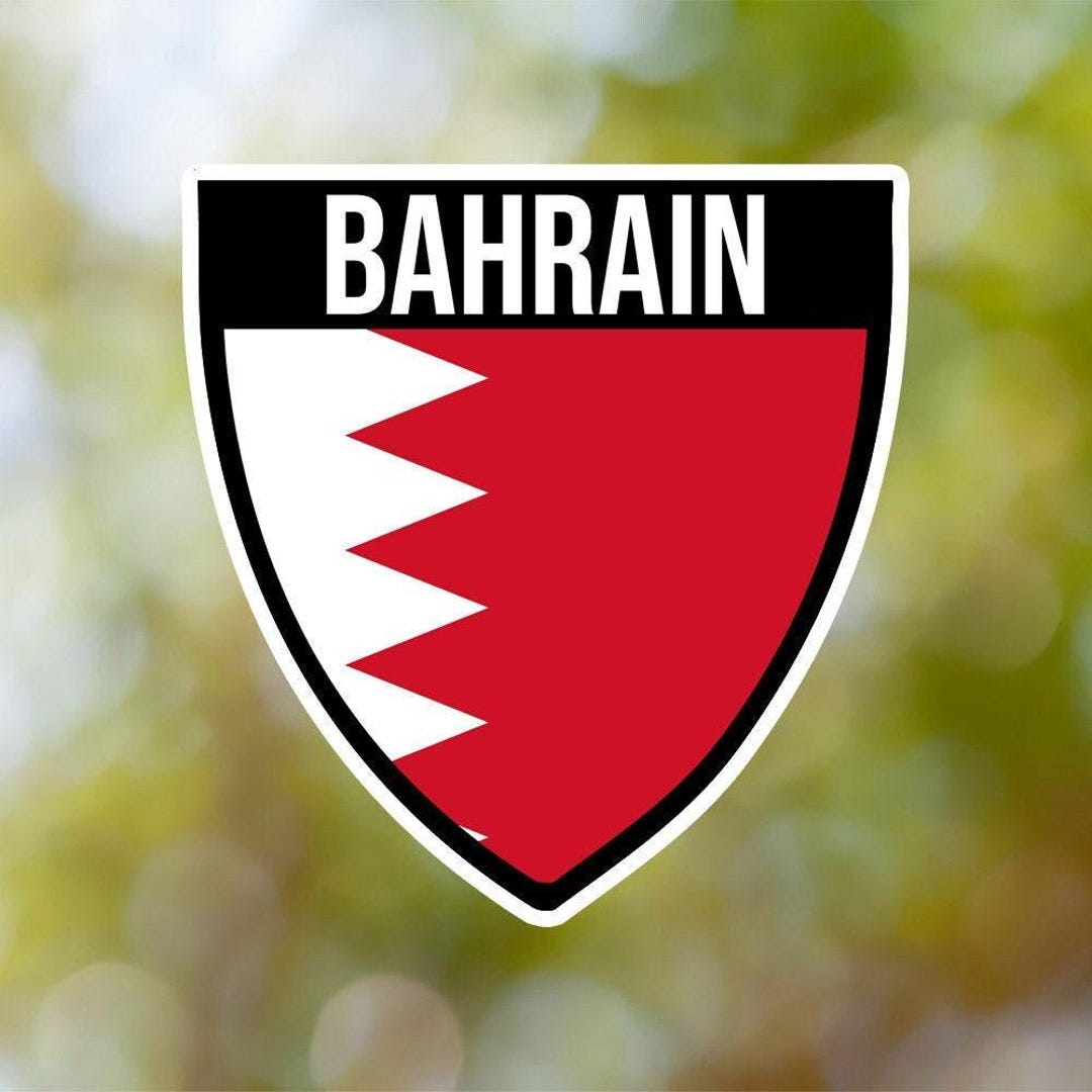 Bahrain Sticker Shield Waterproof for Laptop, Car, Book, Water Bottle ...