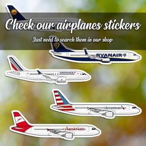 Airbus A320 Sticker, Wizz Air Airplane Sticker Waterproof for Suitcase ...