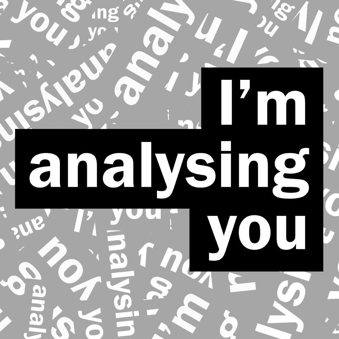 I'm Analysing You Meme Sticker Waterproof, Quote Sticker for Laptop Car ...