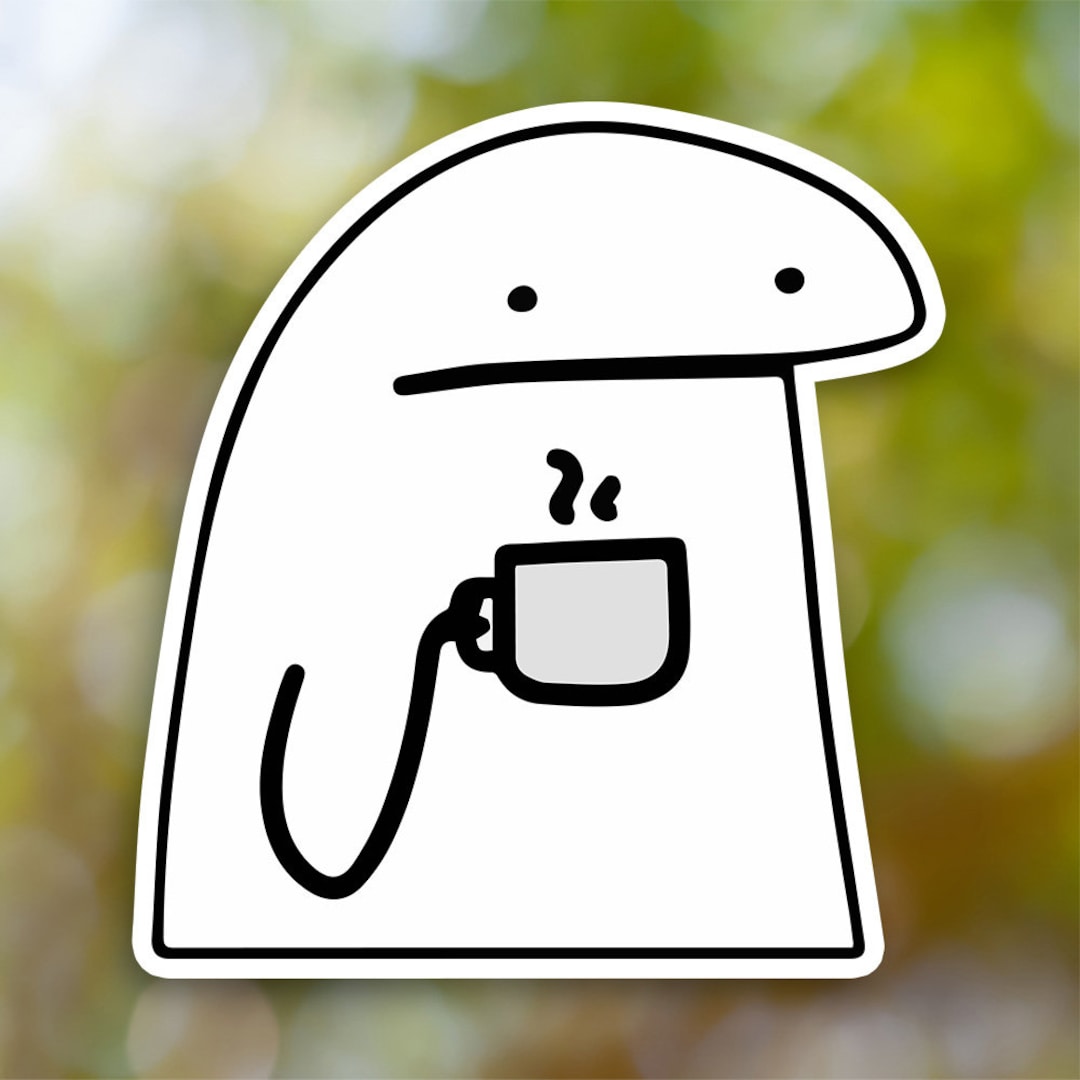 Flork Coffee Meme Meme Pegatina, Vinilo Meme, Calcomanía Meme, para ...