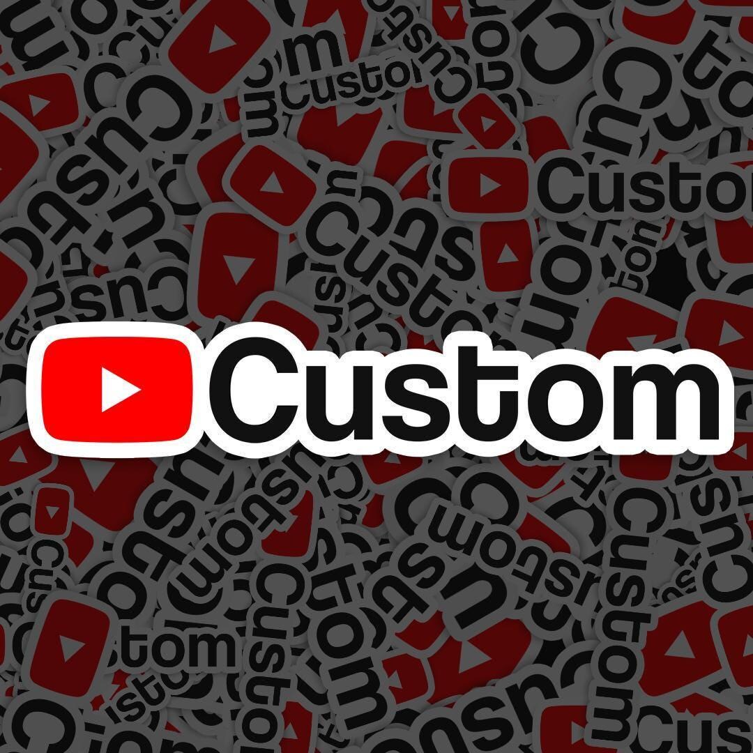 Custom Youtube Sticker | Personalised Youtube Sticker | Custom Social ...