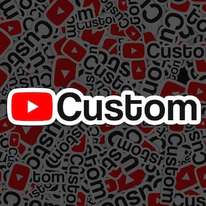 Custom Youtube Sticker | Personalised Youtube Sticker | Custom Social ...