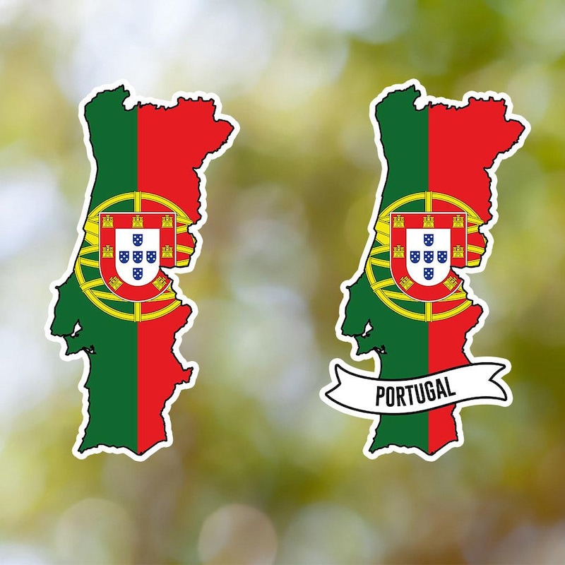Portuguese Flag Car Sticker - Etsy