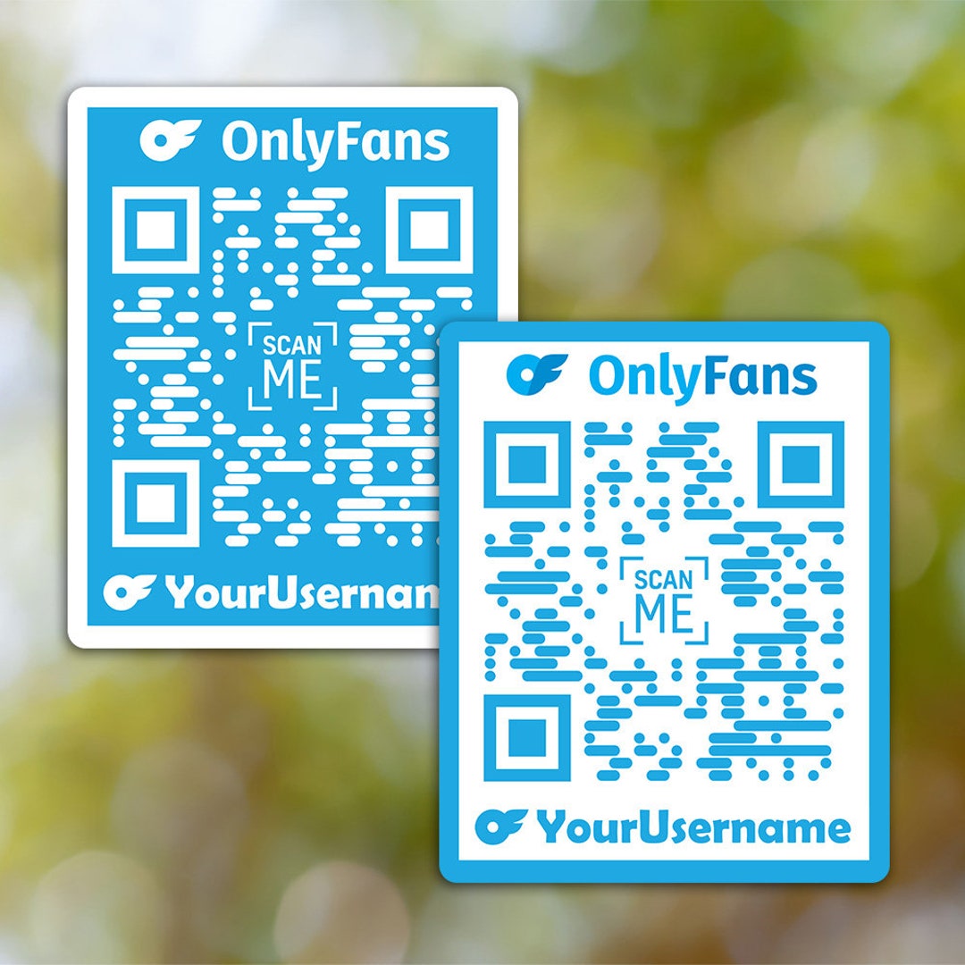 Custom Onlyfans Sticker QR Code Custom QR Code Personalised Onlyfans ...