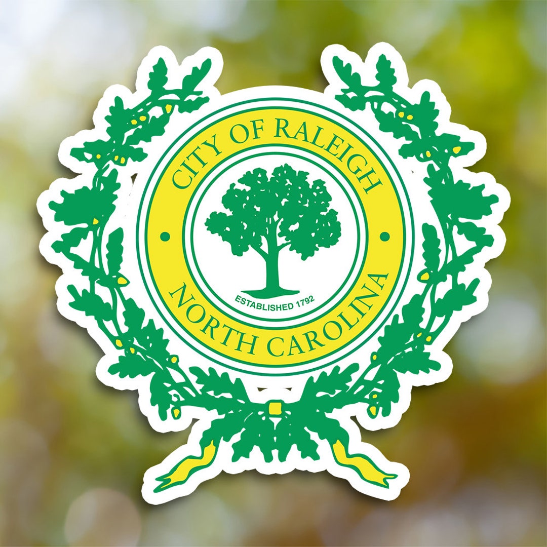 Raleigh Sticker, City Sticker Vinyl Decal, for Laptop Car, Book, Water ...