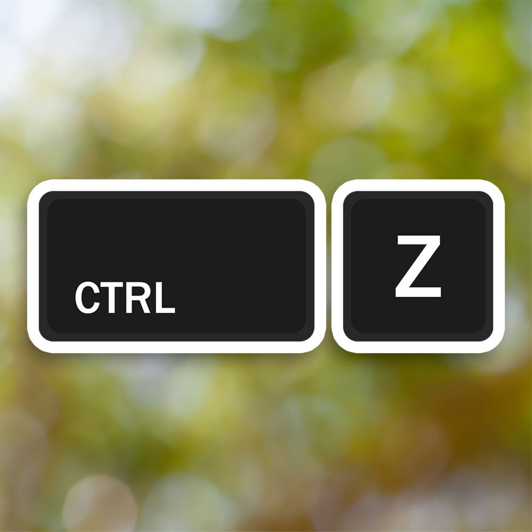 Ctrl Z Meme Sticker, Meme Vinyl, Meme Decal, for Laptop Car, Book ...