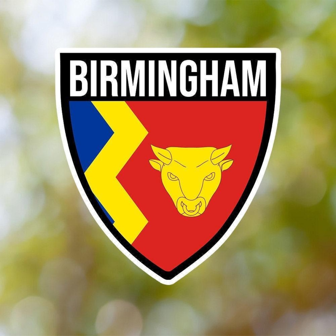 Birmingham Sticker Shield Waterproof for Laptop, Car, Book, Water ...