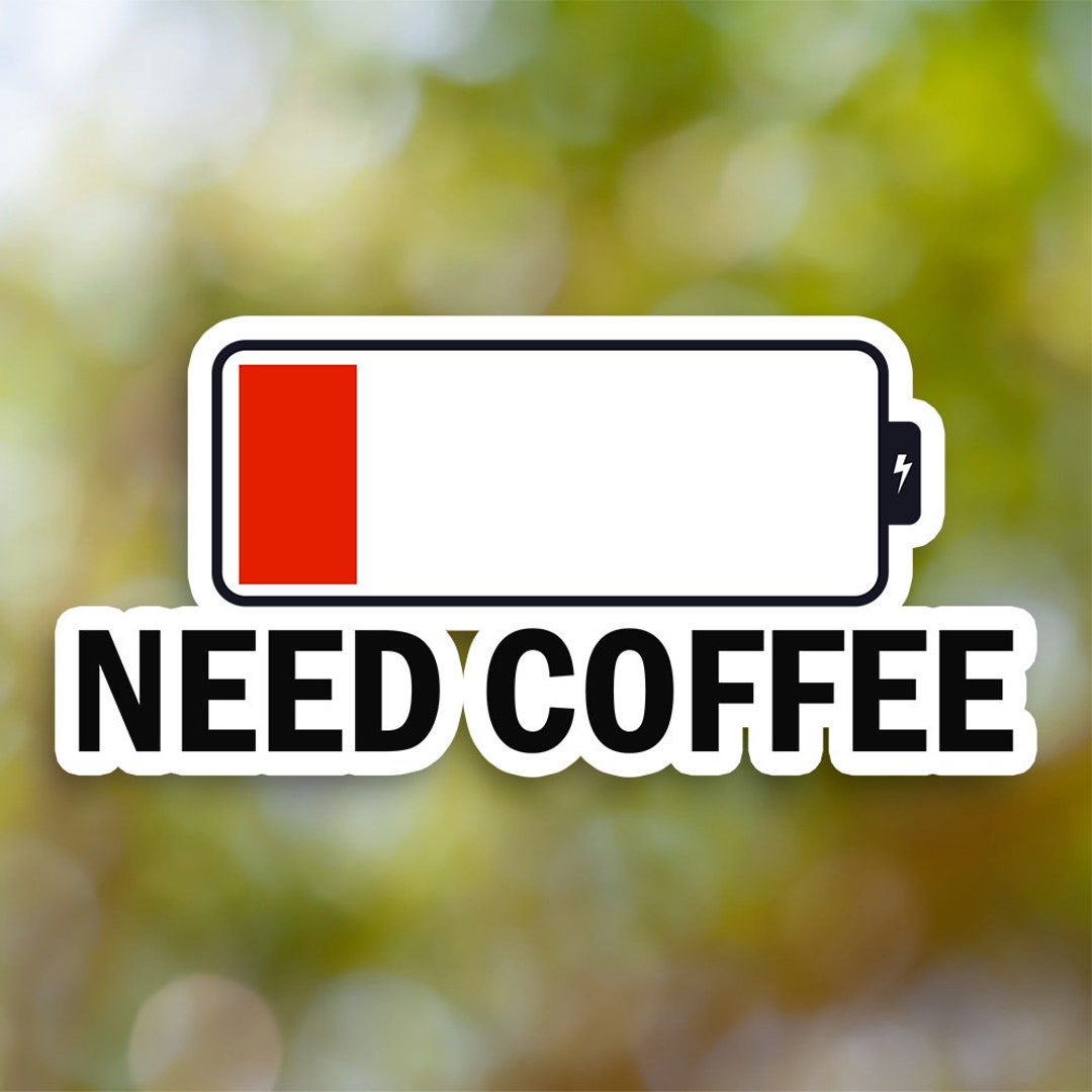 Coffee Power Meme Sticker, Meme Vinyl, Meme Decal, for Laptop Car, Book ...